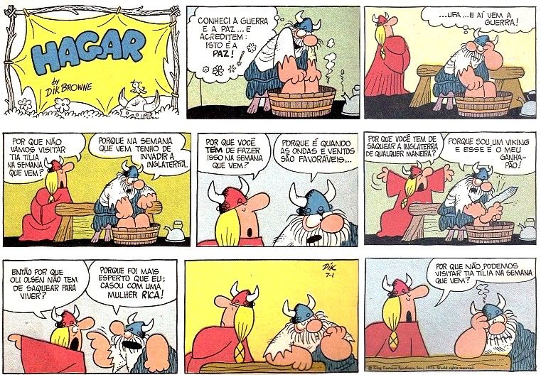 "the passira news": CLÁSSICOS DOS QUADRINHOS - DIK BROWNE - Hagar, o viking